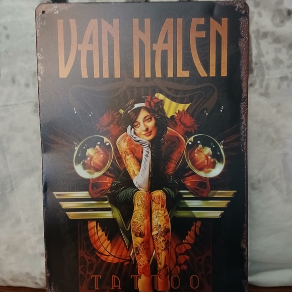 Wall Decor | New Van Halen Tattoo Metal Sign | Poshmark